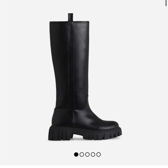 EGO | Shoes | Ego Boots Abby Chunky Cleated Sole Knee High | Poshmark